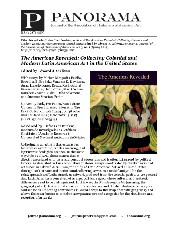 (PDF) The Americas Revealed: Collecting Colonial and Modern Latin ...