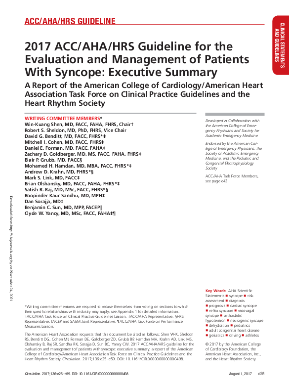 (PDF) 2017 ACC/AHA/HRS Guideline for the Evaluation and Management of ...