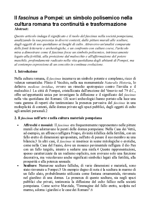 (PDF) Il fascinus a Pompei- un simbolo polisemico nella cultura romana ...