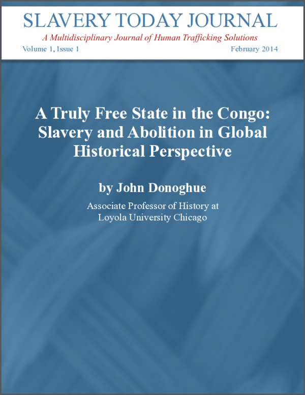 (PDF) A Truly Free State in the Congo: Slavery and Abolition in Global Historical Perspective