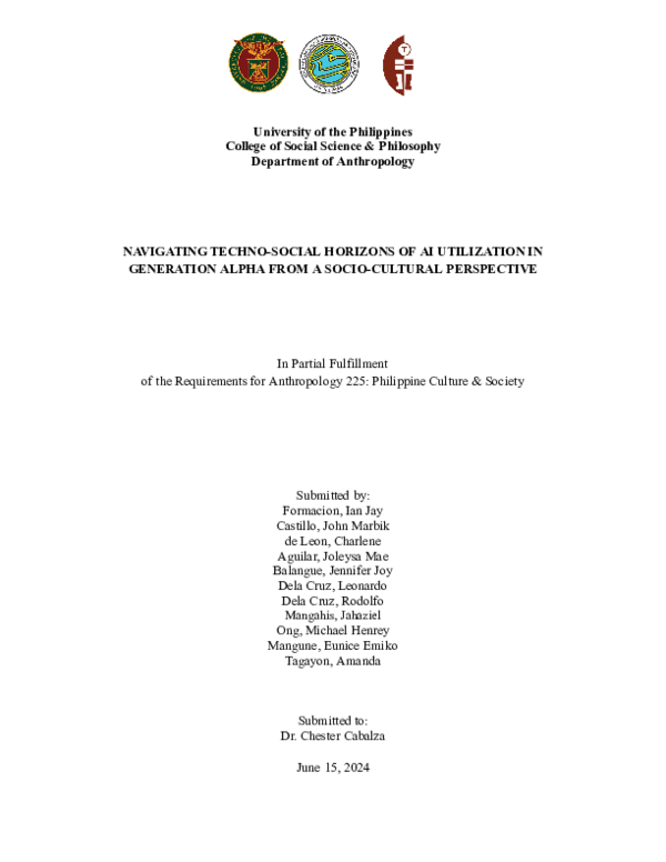 (PDF) Filipino Alpha Generation: Navigating Techno Social Horizons of ...