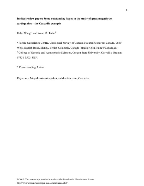 (PDF) Invited review paper: Some outstanding issues in the study of ...