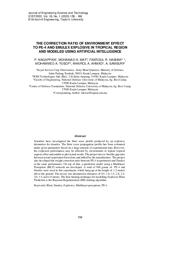 (PDF) THE CORRECTION RATIO OF ENVIRONMENT EFFECT TO PE-4 AND EMULEX ...