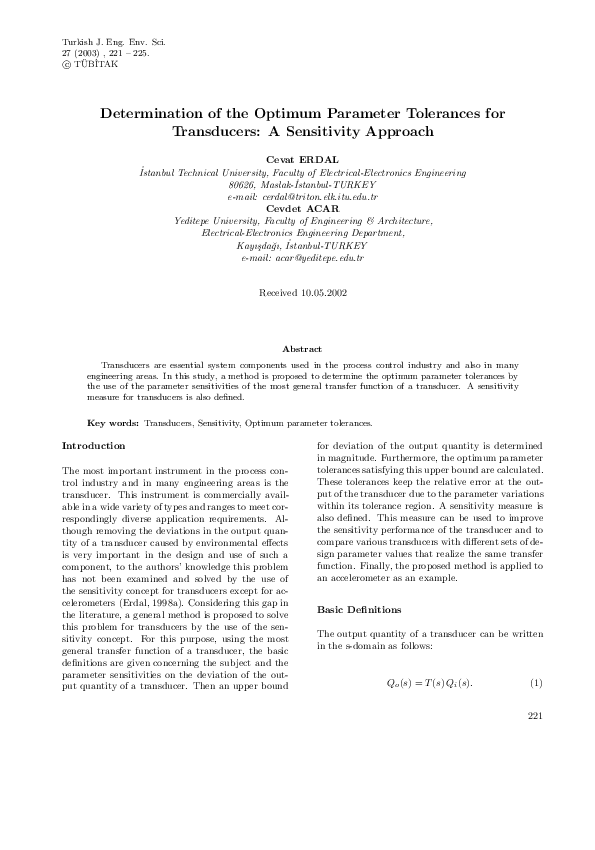 (PDF) Determination of the optimum parameter tolerances for a permanent magnet-step motor: a ...