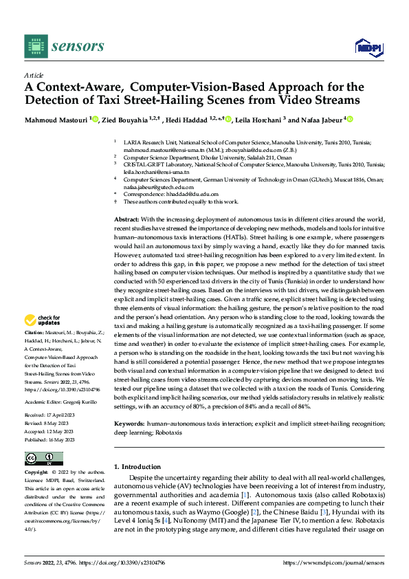 (PDF) A Context-Aware, Computer-Vision-Based Approach for the Detection ...