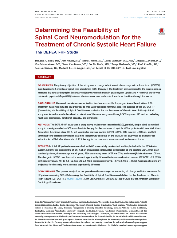 (PDF) Determining the Feasibility of Spinal Cord Neuromodulation for ...