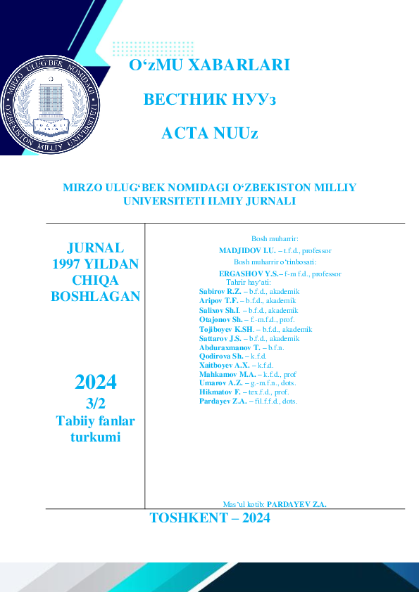 (PDF) O'zMU xabarlari