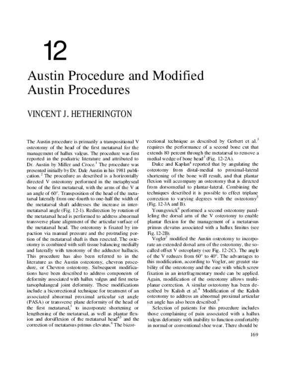 (PDF) 12 Austin Procedure and Modified Austin Procedures
