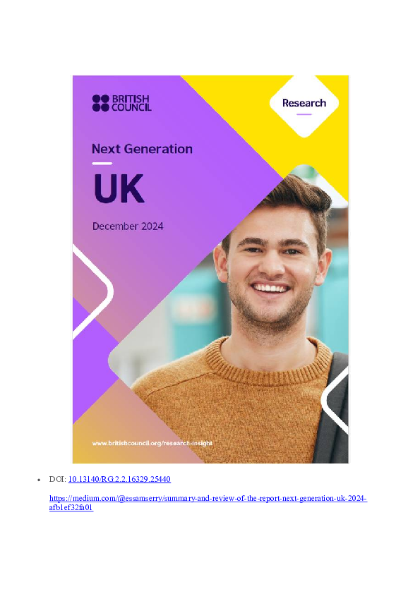 (PDF) Summary & Review of the Report Next Generation UK