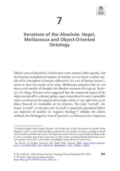 (PDF) Iterations Of The Absolute