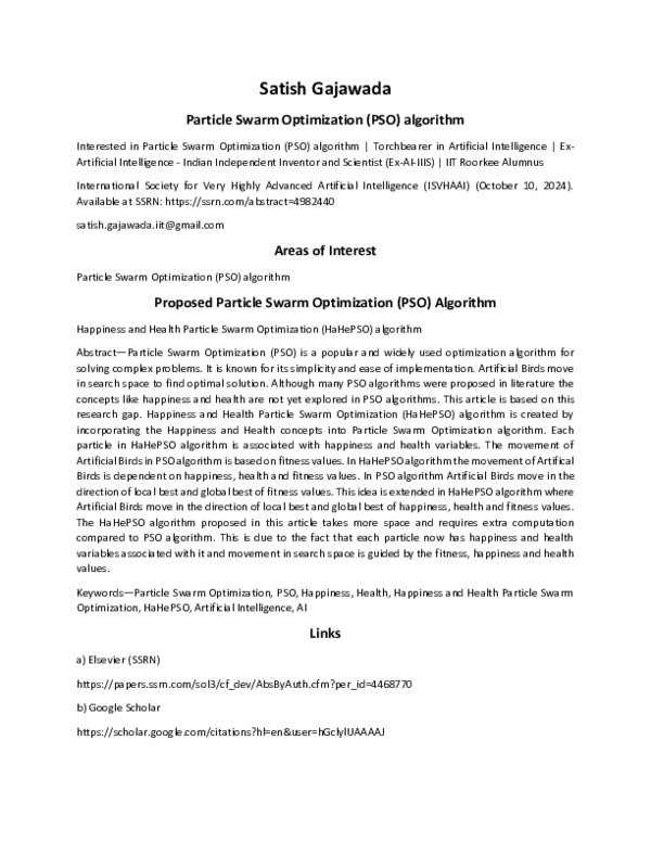 (PDF) 2025 Inspirational Artificial Intelligence CV - Interested in ...