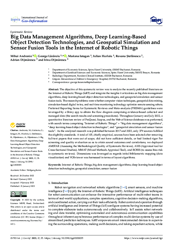 Pdf Big Data Management Algorithms Deep Learning Based Object Detection Technologies And