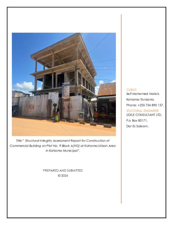 (PDF) STRUCTURAL INTEGRITY REPORT FOR BUILDING WITH G+2FLOORS