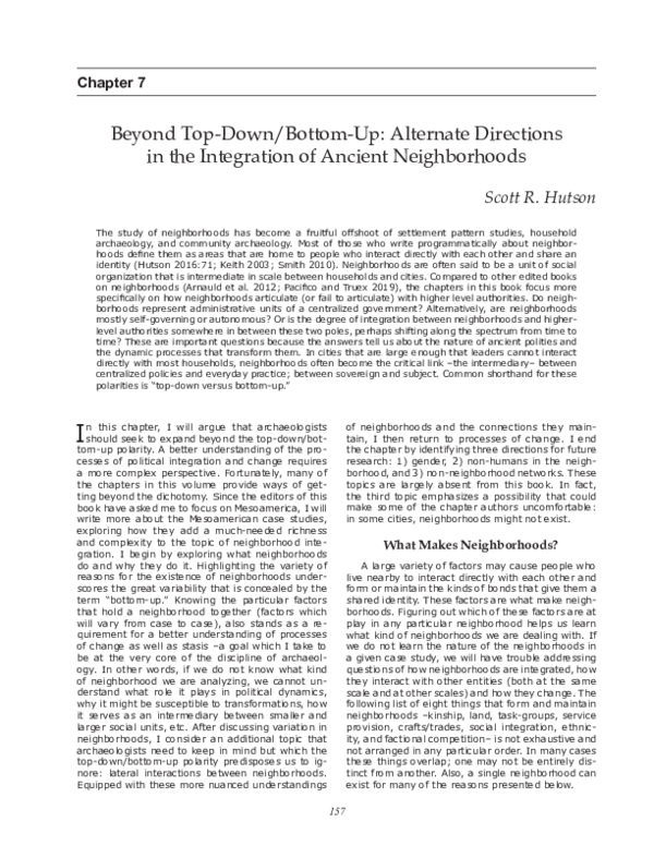 (PDF) Beyond Top-Down/Bottom-Up: Alternate Directions in the ...