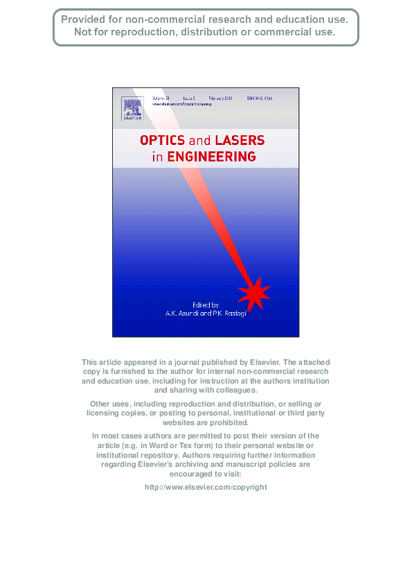 (PDF) Second Order Diffractive Elements in SLMs