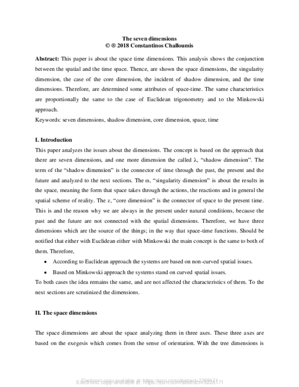 (PDF) The Seven Dimensions