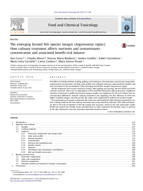 (PDF) The emerging farmed fish species meagre (Argyrosomus regius): How ...