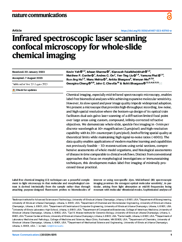 (PDF) Infrared spectroscopic laser scanning confocal microscopy for ...
