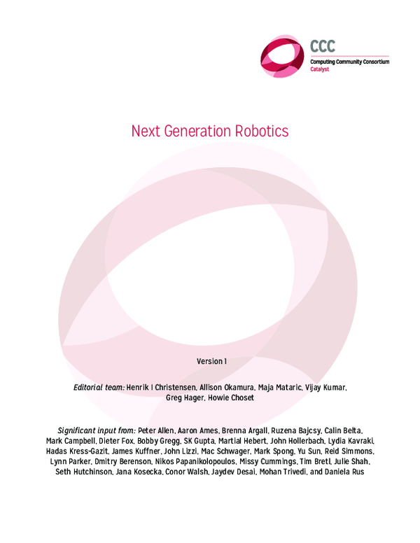 (PDF) Next Generation Robotics