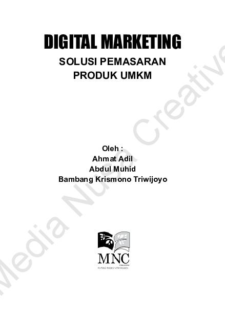 (PDF) Digital Marketing Solusi Pemasaran Produk UMKM