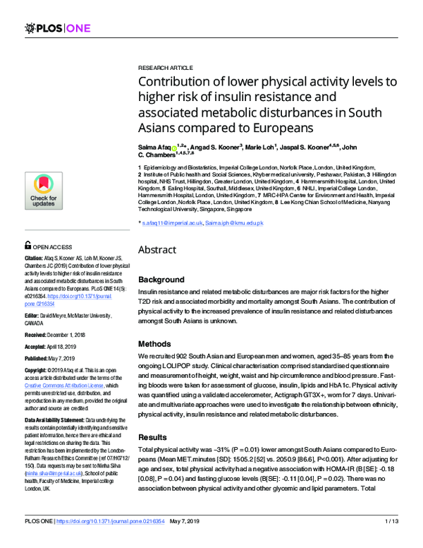 (PDF) Contribution of lower physical activity levels to higher risk of ...
