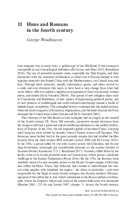(PDF) Huns and Romans in the Fourth Century