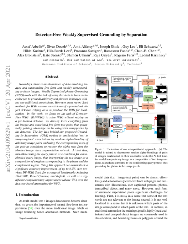 (PDF) Detector-Free Weakly Supervised Grounding by Separation