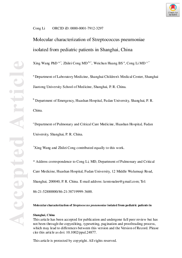 Pdf Molecular Characterization Of Streptococcus Equi Subspecies Equi Isolated From An