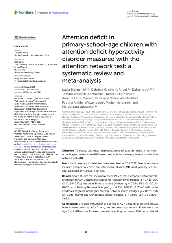 (PDF) Attention deficit in primary-school-age children with attention ...