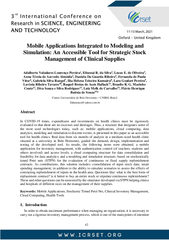 (PDF) Mobile Applications Integrated to Modeling and Simulation: An Accessible Tool for ...
