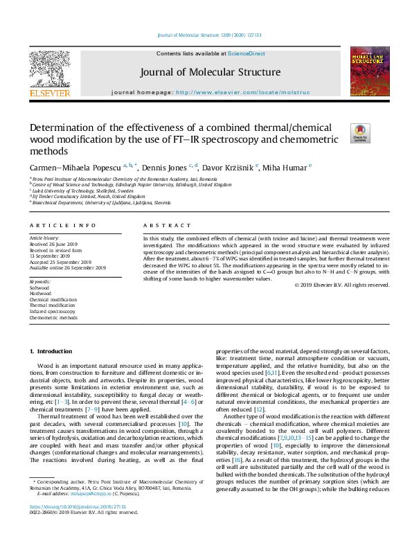 (PDF) Determination of the effectiveness of a combined thermal/chemical ...