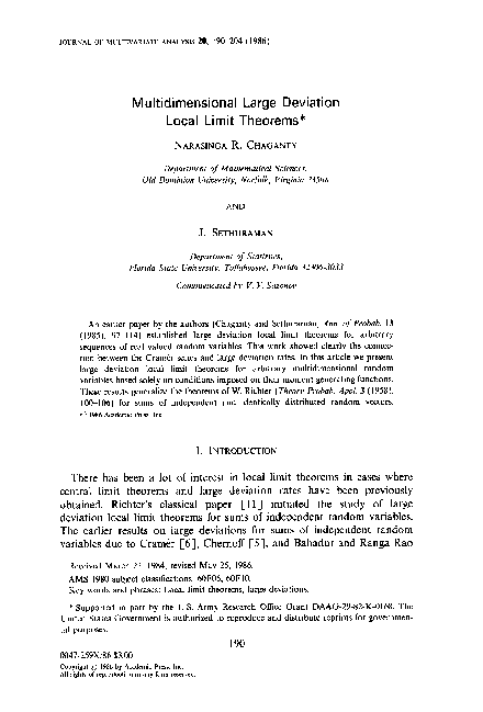 (PDF) Multidimensional large deviation local limit theorems
