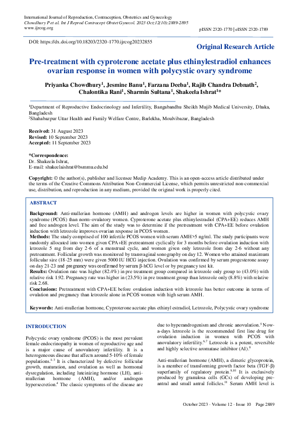 (PDF) Pre-treatment with cyproterone acetate plus ethinylestradiol ...