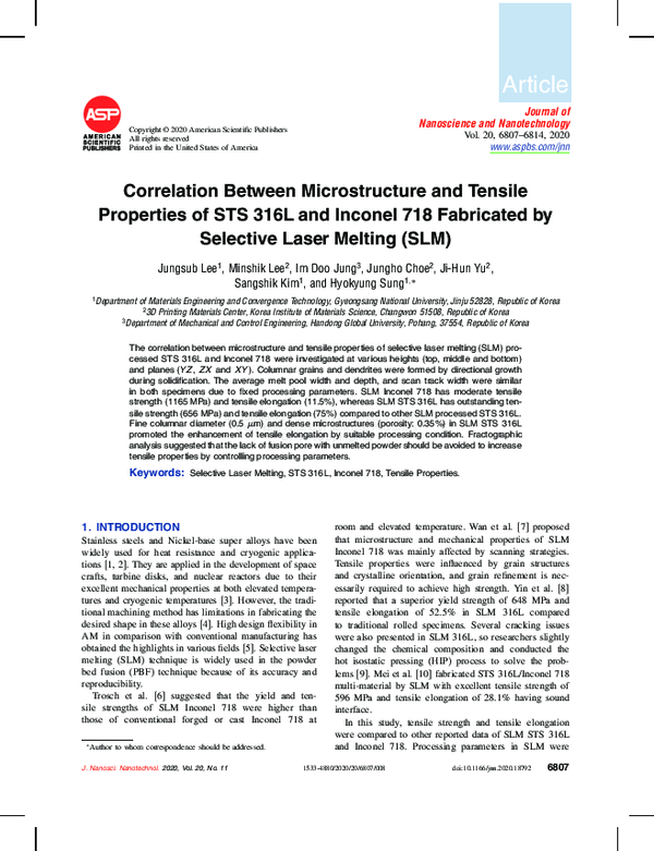 Pdf Correlation Between Microstructure And Tensile Properties Of Low Carbon Steel Processed