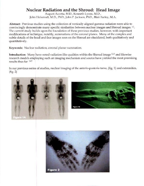 (PDF) Nuclear Radiation and the Shroud : Head Image
