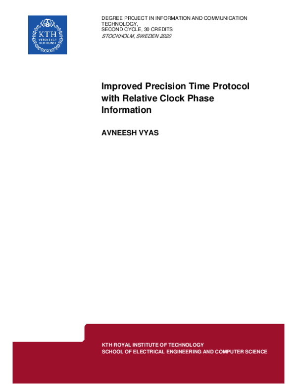 (PDF) Improved Precision Time Protocol with Relative Clock Phase ...