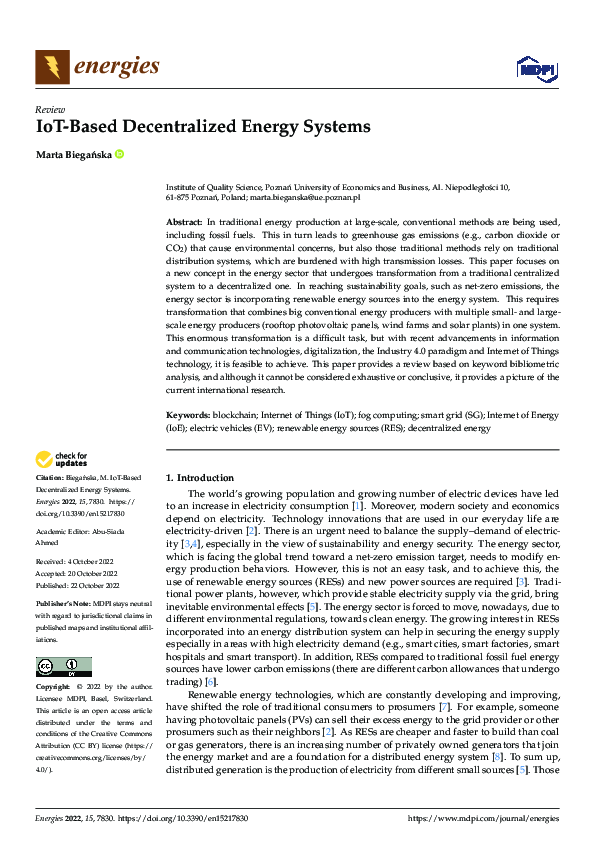 (PDF) IoT-Based Decentralized Energy Systems