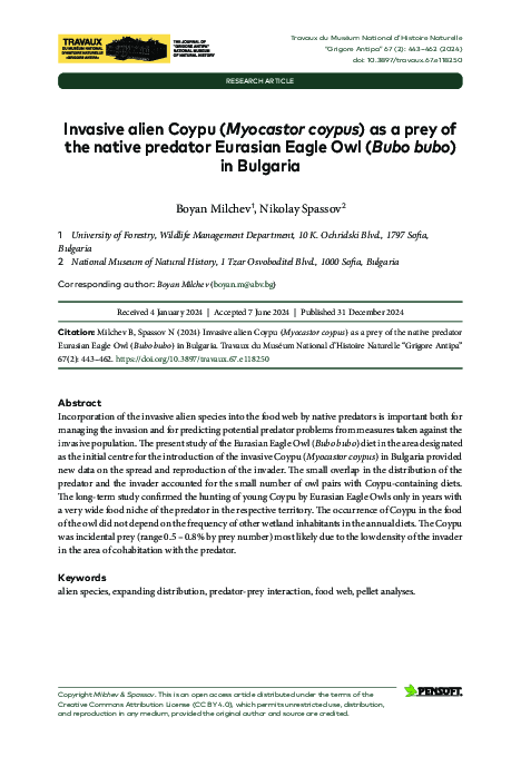 (PDF) Invasive alien Coypu (Myocastor coypus) as a prey of the native ...