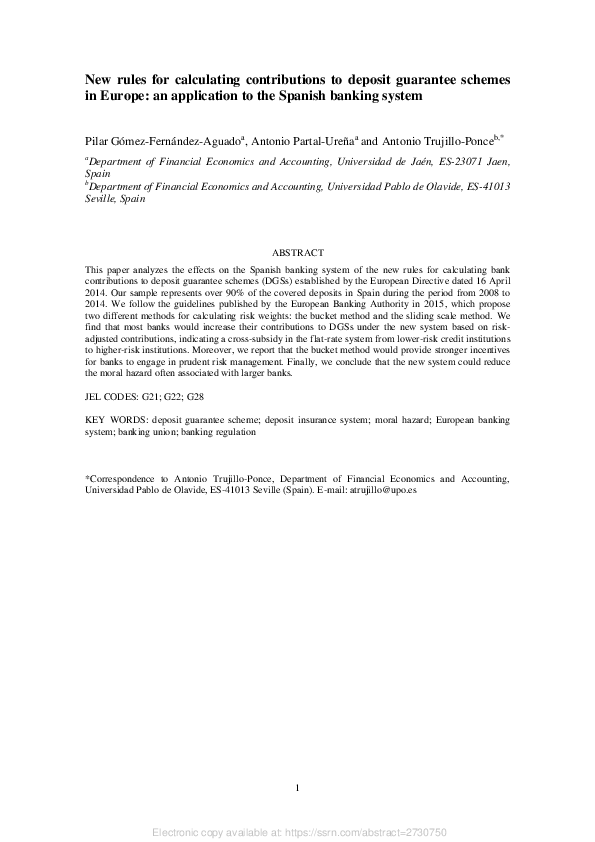 (PDF) A New Methodology for Calculating Contributions to Deposit ...