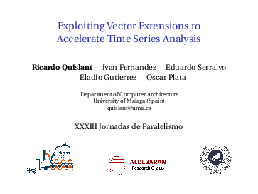 (PDF) Exploiting Vector Extensions to Accelerate Time Series Analysis