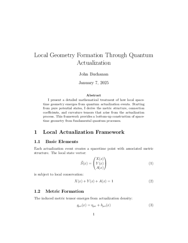(PDF) Spacetime geometry