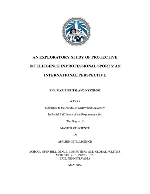 (PDF) AN EXPLORATORY STUDY OF PROTECTIVE INTELLIGENCE IN PROFESSIONAL ...