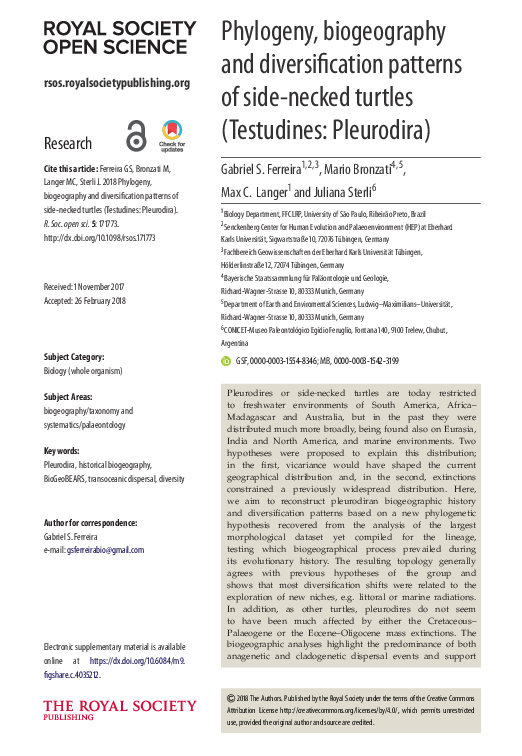(PDF) Phylogeny, biogeography and diversification patterns of side ...