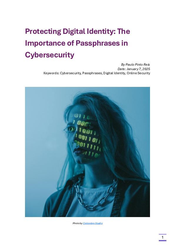 (PDF) Protecting Digital Identity: The Importance of Passphrases in ...