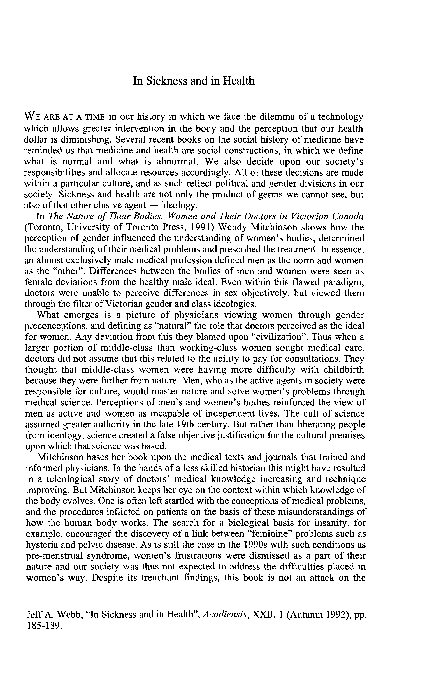 (PDF) In Sickness and in Health