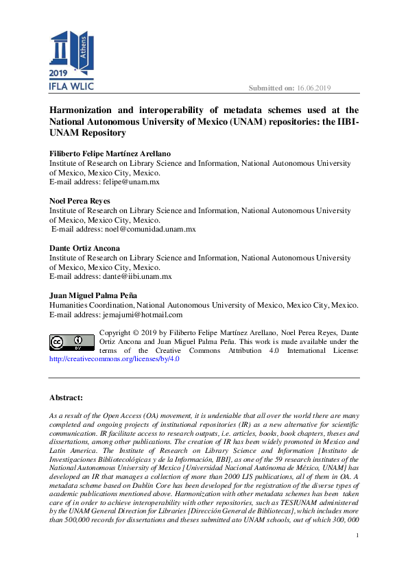 (PDF) Harmonization and interoperability of metadata schemes used at ...