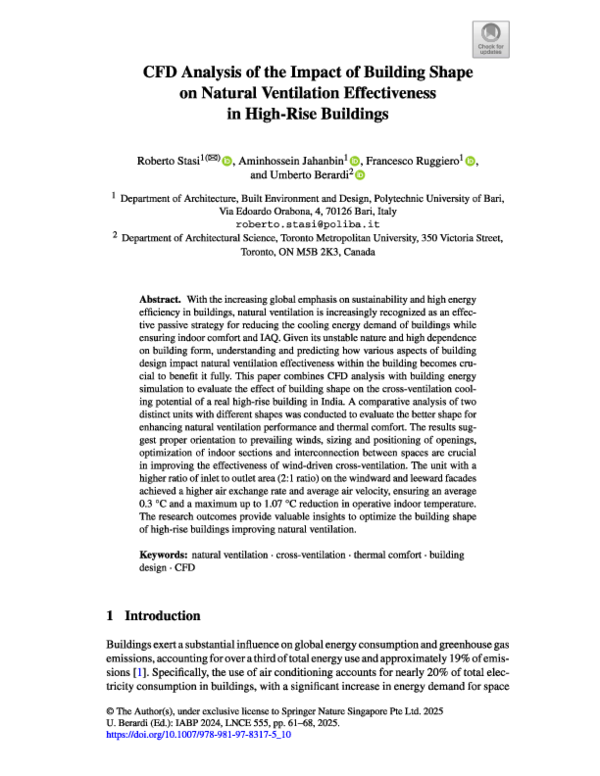 (PDF) CFD Analysis of the Impact of Building Shape on Natural ...