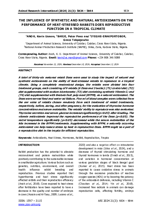 (PDF) THE INFLUENCE OF SYNTHETIC AND NATURAL ANTIOXIDANTS ON THE ...