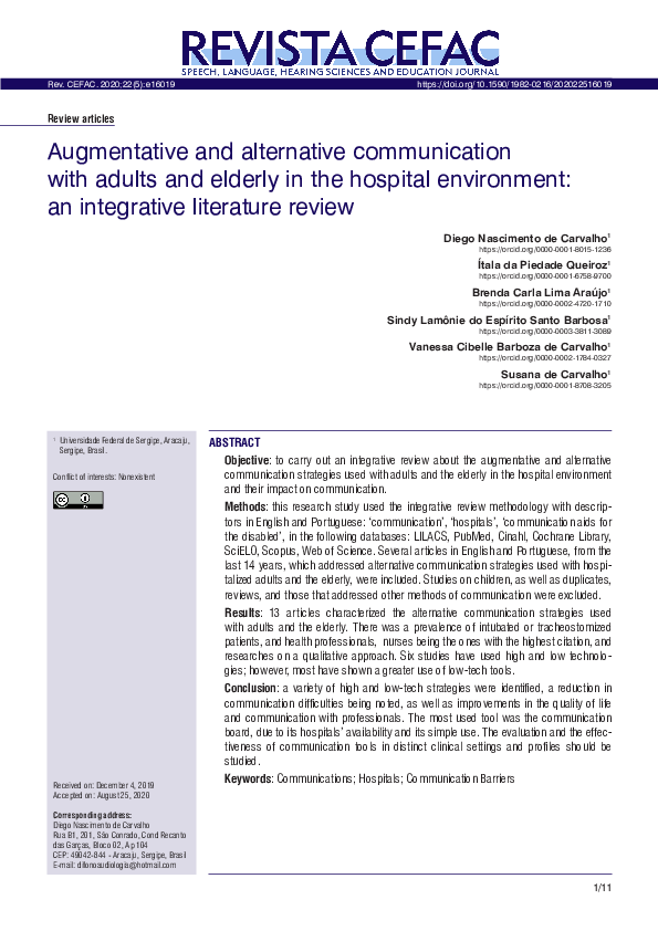 (PDF) Augmentative and alternative communication with adults and elderly in the hospital ...