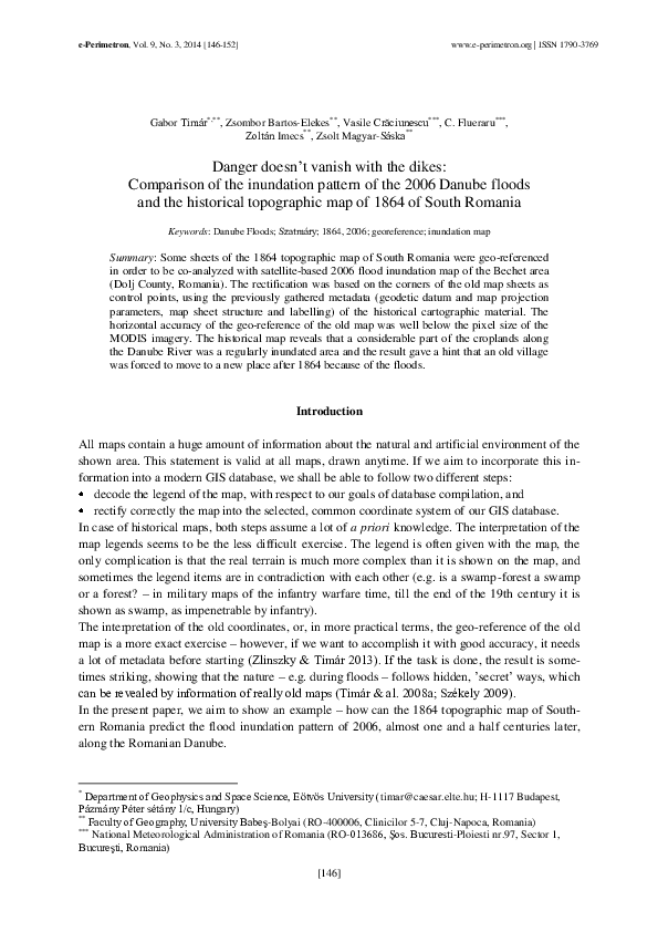 (PDF) Danger doesn’t vanish with the dikes: Comparison of the ...